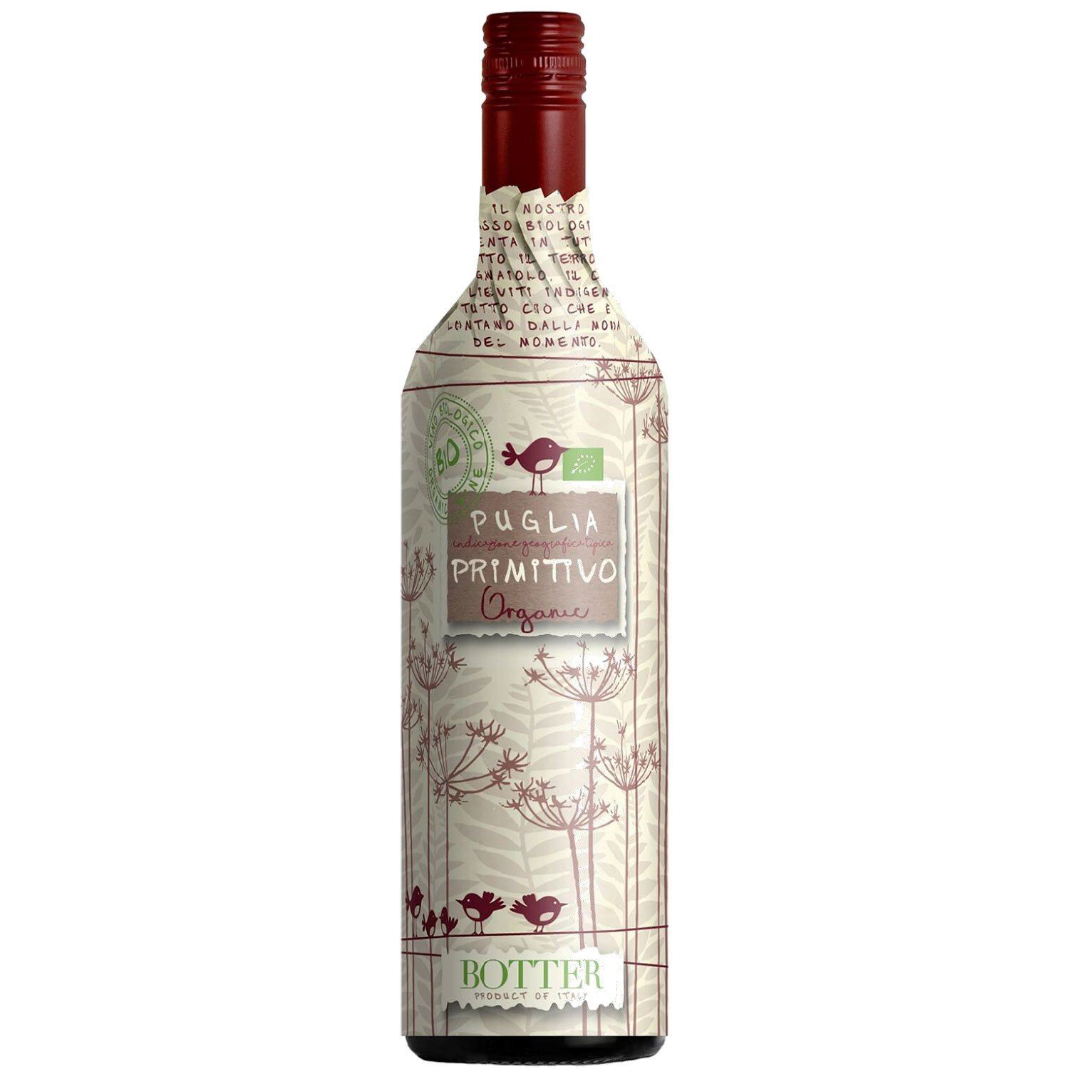 Botter Organic Puglia Primitivo – ND John Wines